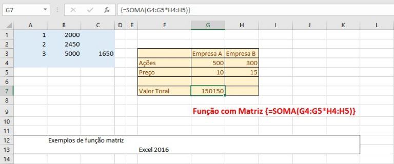 Usando fórmulas de matriz e constantes de matriz no Excel - Tudo Excel