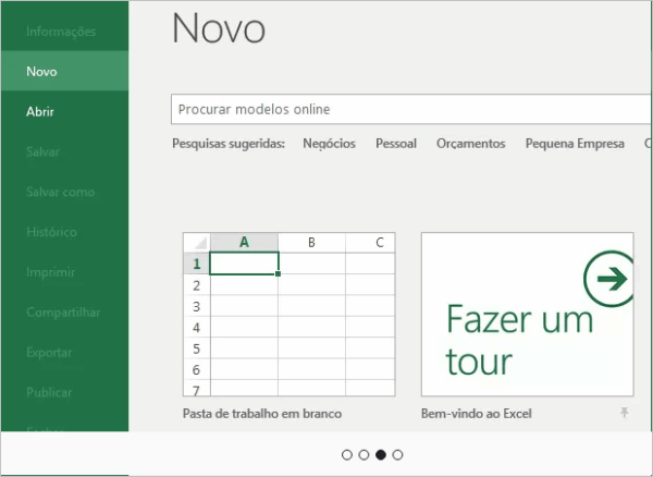 Trabalhar com Planilhas do Excel Online