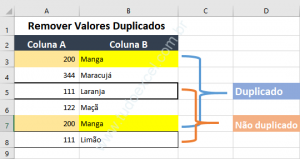 Como remover valores duplicados em uma planilha - Tudo Excel