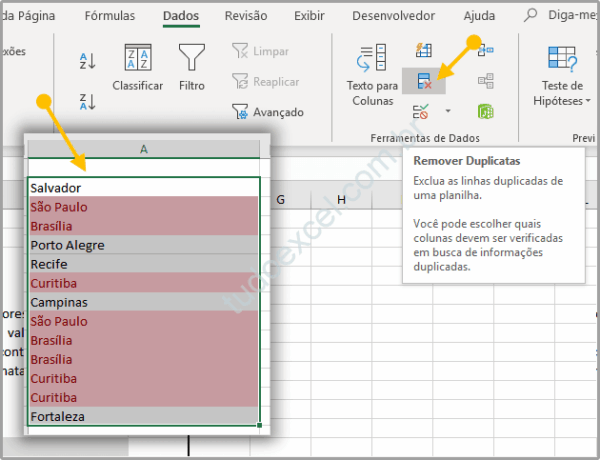 Excluir dados repetidos na planilha de Excel - Tudo Excel