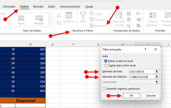 Como filtrar dados de várias colunas ao mesmo tempo no Excel - Tudo Excel