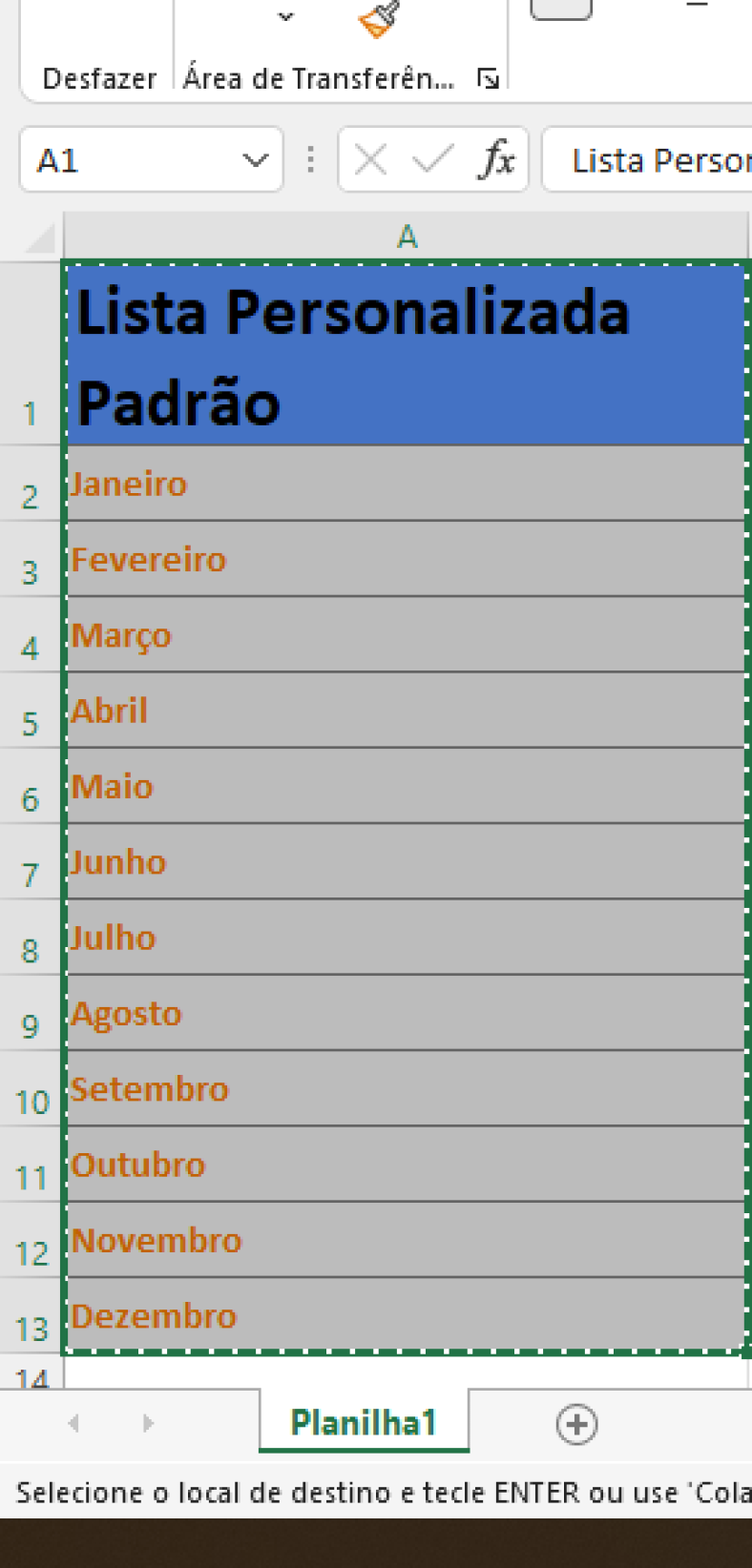 Criar Lista Personalizada e Preenchimento Automático na Planilha - Tudo ...