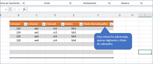 Como adicionar colunas e expandir uma tabela no Excel - Tudo Excel