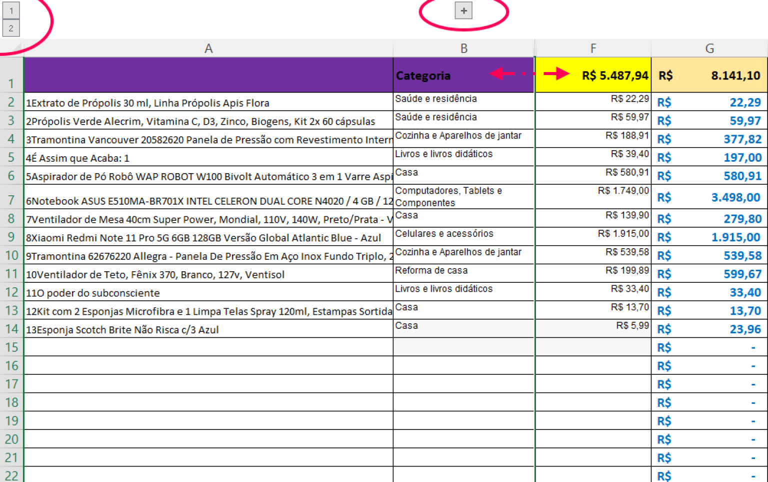 Como agrupar colunas no Excel? - Tudo Excel